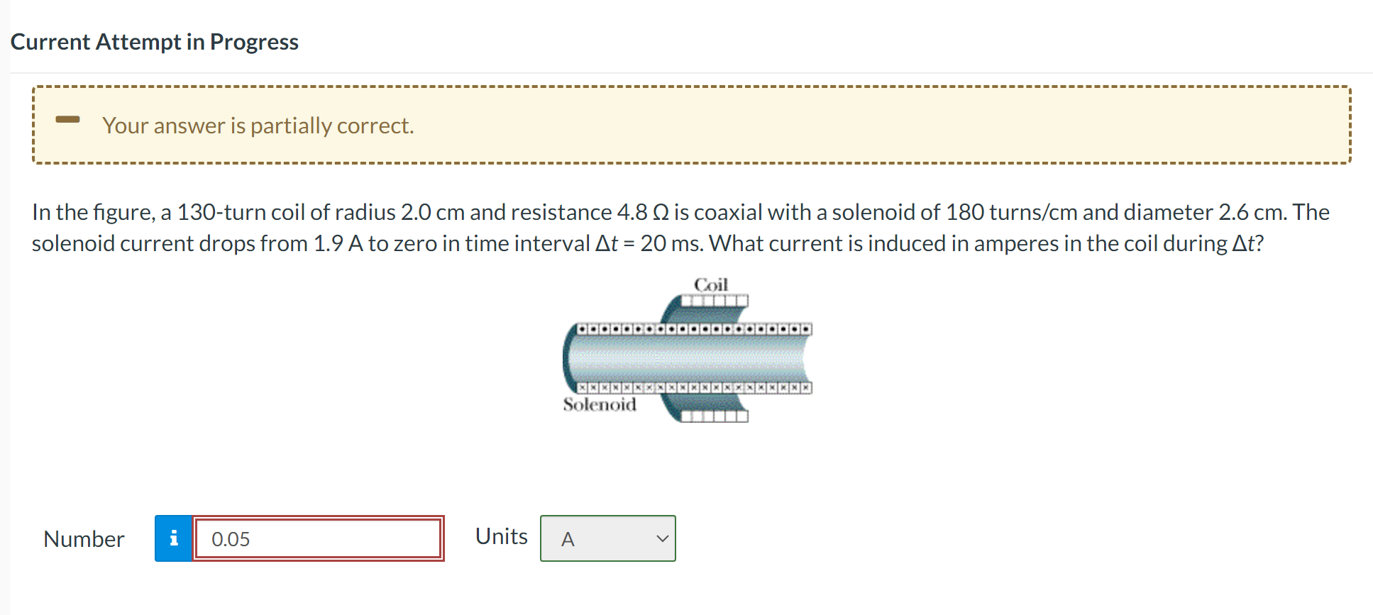 Solved Current Attempt in Progress Your answer is partially | Chegg.com