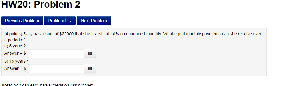 Solved HW20: Problem 2 Previous Problem Problem List Next | Chegg.com