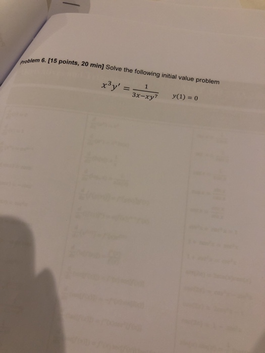 Solved Problem 1. [20 points, 20 min] Find the general | Chegg.com