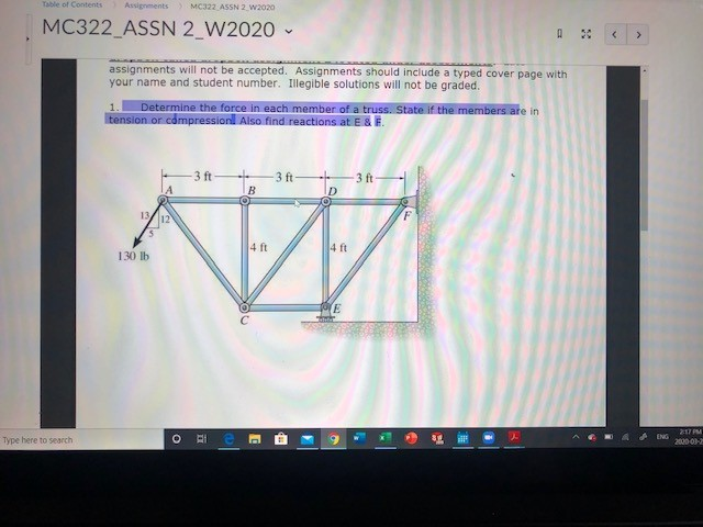 Solved Asvigents MC322 ASSN 2 W2020 MC322_ASSN 2_W2020 | Chegg.com