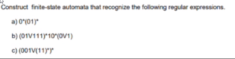 Solved us Construct finite-state automata that recognize the | Chegg.com