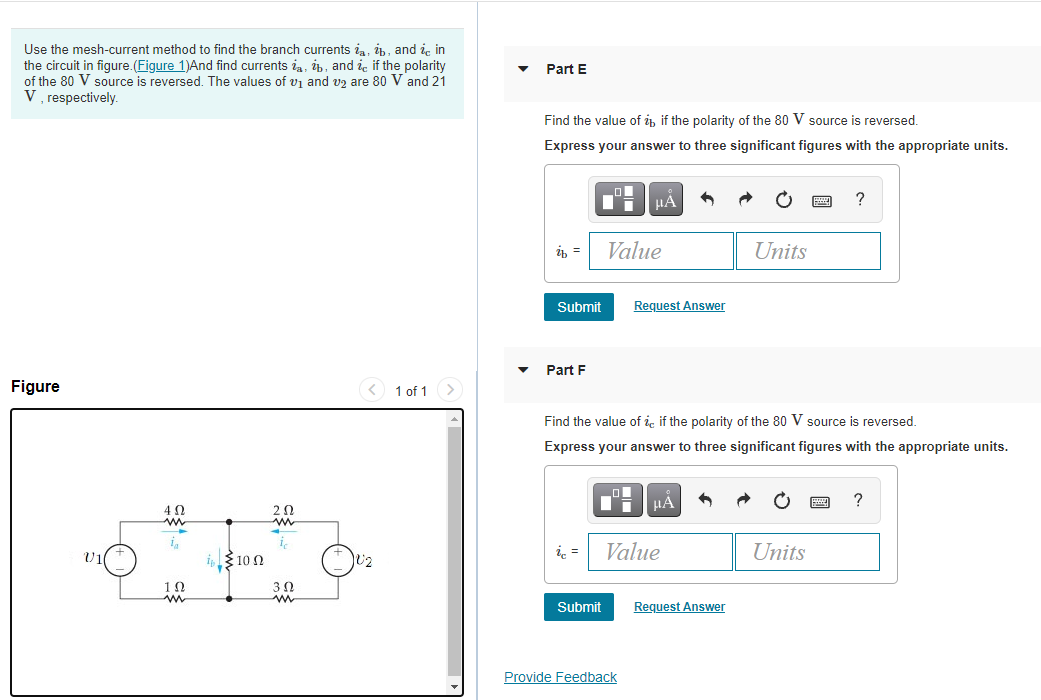 Solved Use the mesh-current method to find the branch | Chegg.com