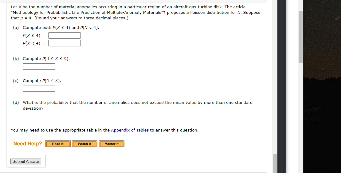 Solved Let X be the number of material anomalies occurring | Chegg.com