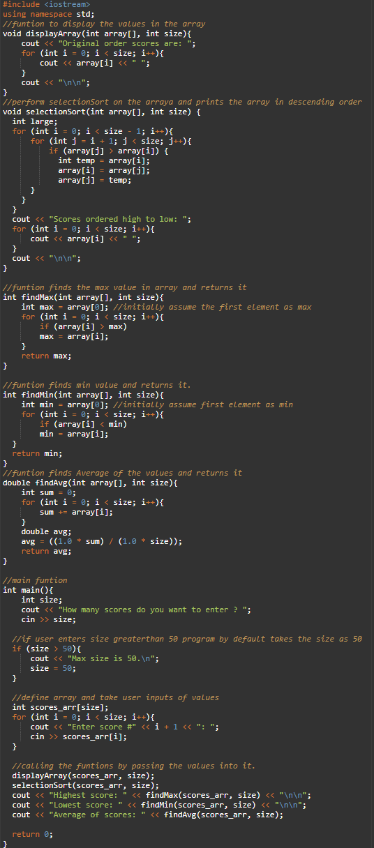 Solved #include using namespace std; //funtion to display | Chegg.com