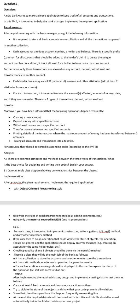 Solved after making the application kindly answer the | Chegg.com