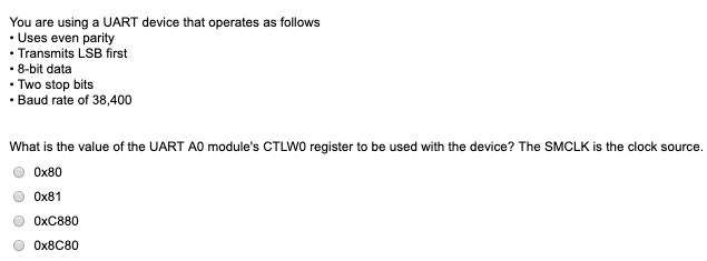 Using MSP432 Launchpad Microcontroller, configure | Chegg.com