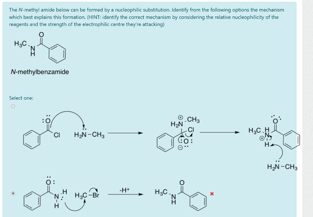 Solved The N-methyl amide below can be formed by a | Chegg.com