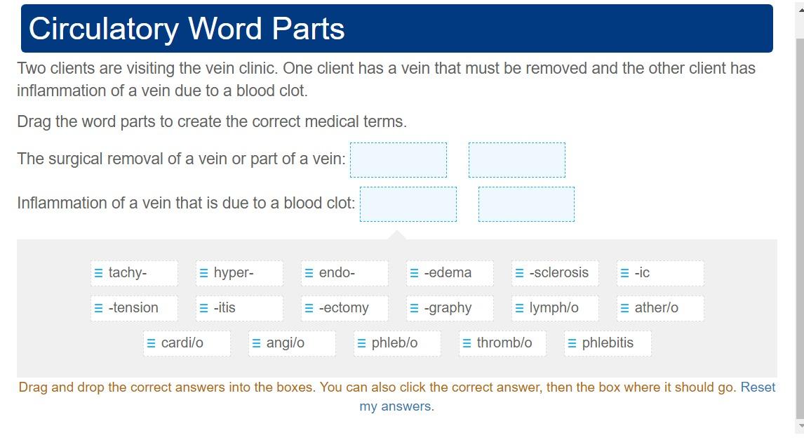 Solved Two clients are visiting the vein clinic. One client | Chegg.com