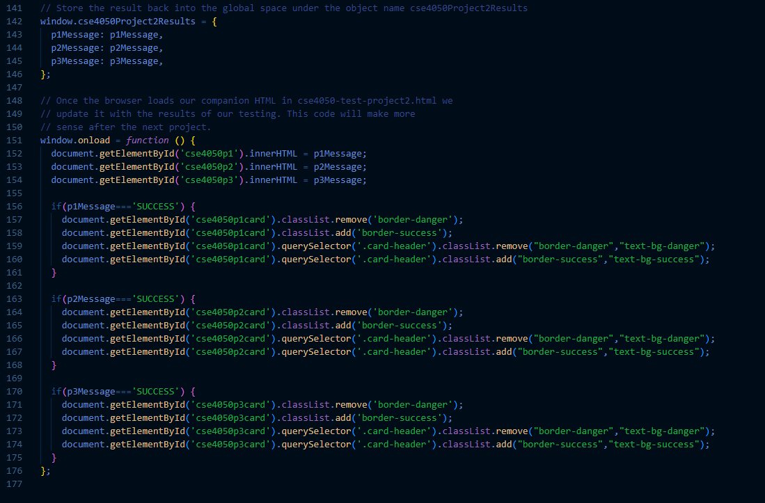 The Test Javascript File We Give You ( ) Declares 