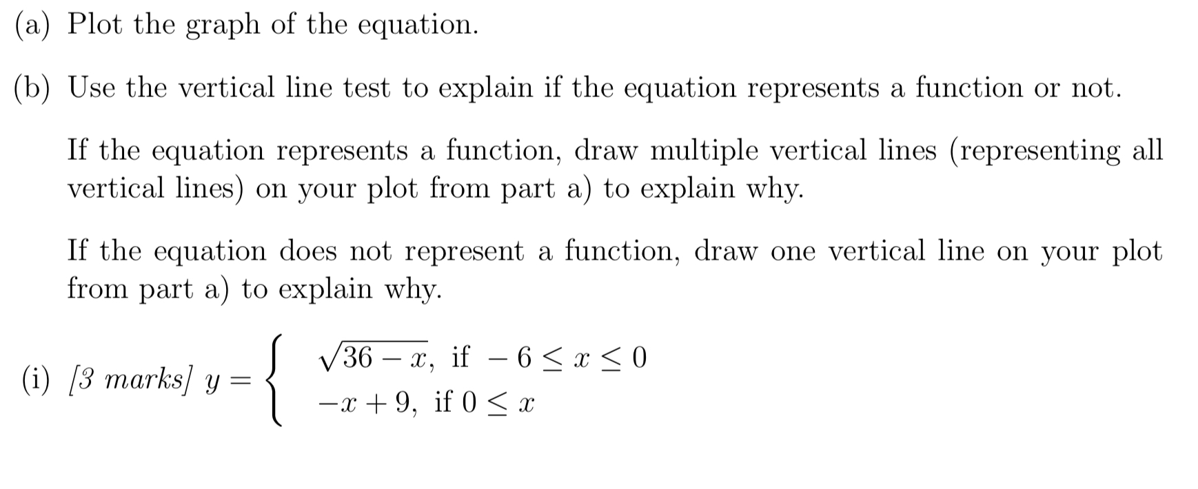 Solved (a) Plot the graph of the equation. (b) Use the | Chegg.com