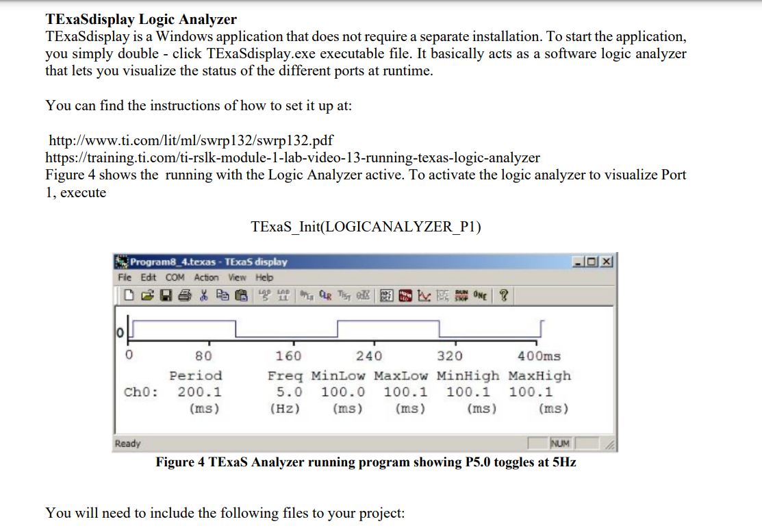 a MSP432 launchpad development kit 4 Lab Procedure | Chegg.com