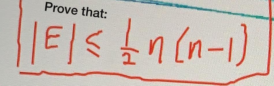 Solved Let G be a simple graph with n vertices. Prove that | Chegg.com