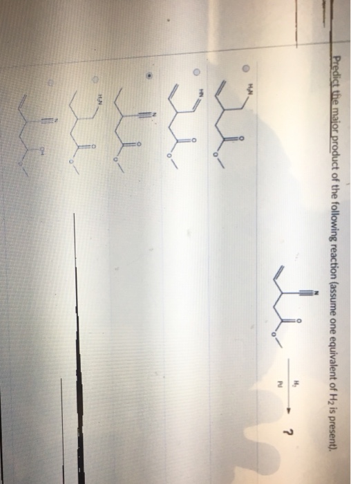 Solved Predict the major product of the following reaction | Chegg.com
