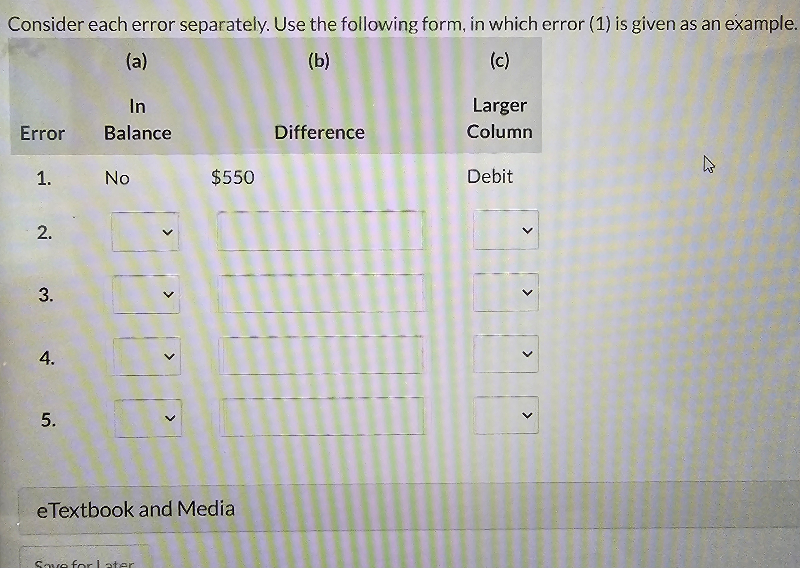 Solved Consider each error separately. Use the following | Chegg.com Solved Consider each error separately. Use the following | Chegg.com