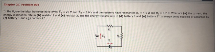 Solved Chapter 27, Problem 001 In the figure the ideal | Chegg.com