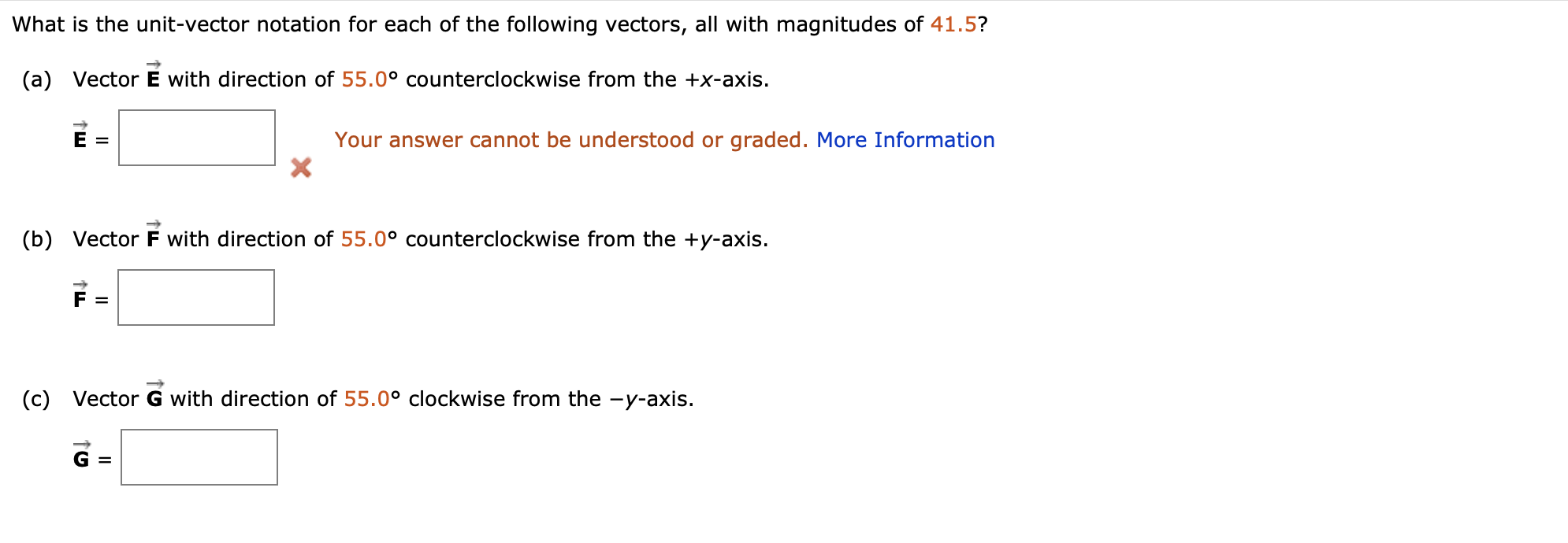 Solved What Is The Unit Vector Notation For Each Of The