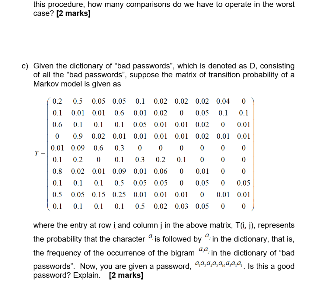 Solved 32 a) Suppose the alphabet for creating passwords | Chegg.com