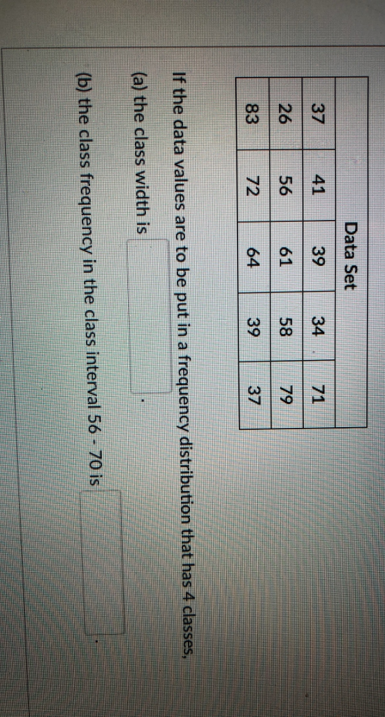 Solved Write the missing midpoint in the box. Class Interval | Chegg.com