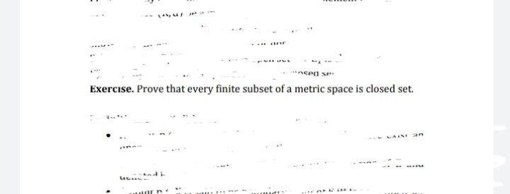 Solved need se Exercise. Prove that every finite subset of a | Chegg.com