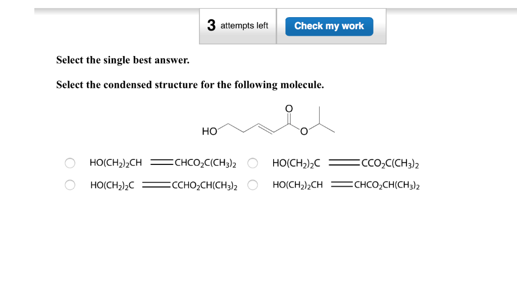 Solved 3 attempts left Check my work Select the single best | Chegg.com
