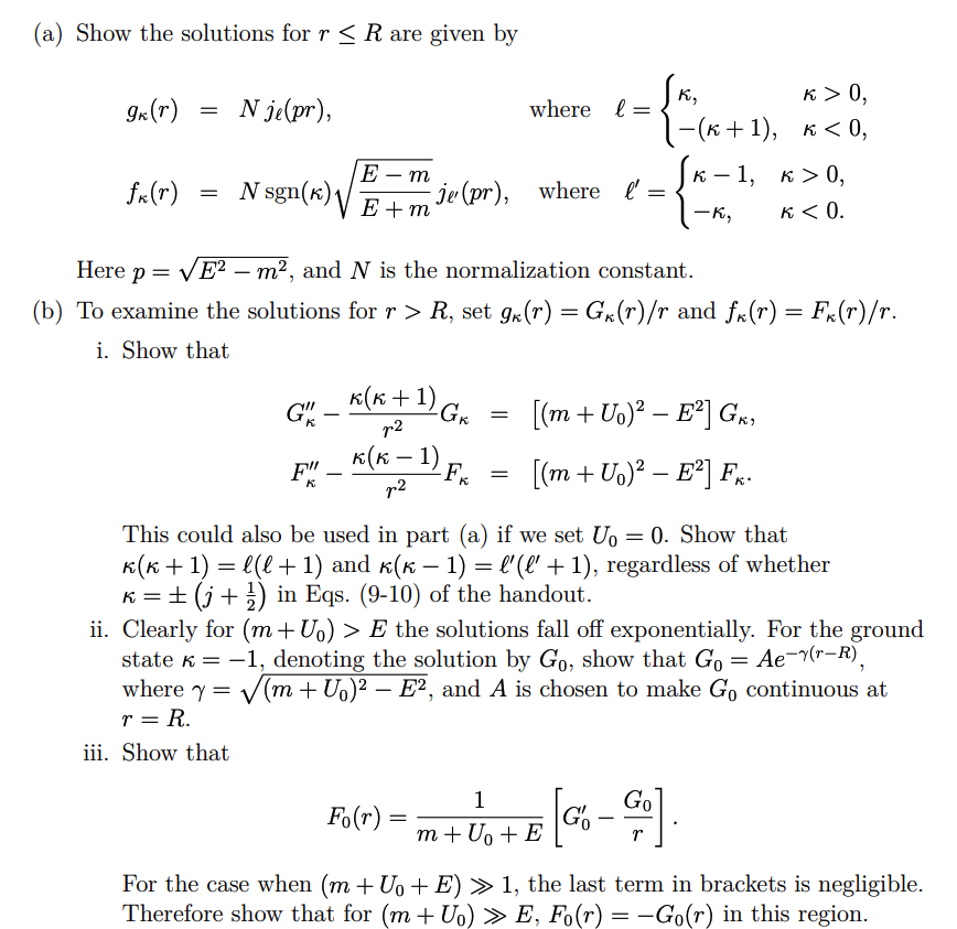 Solved Consider a spherically symmetric potential well of | Chegg.com