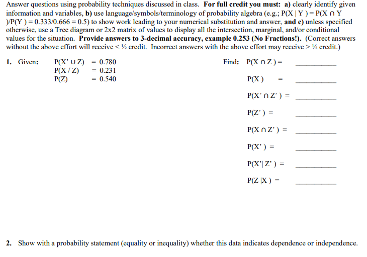 Solved Answer questions using probability techniques | Chegg.com