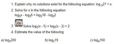 Solved 1. Explain why no solutions exist for the following | Chegg.com