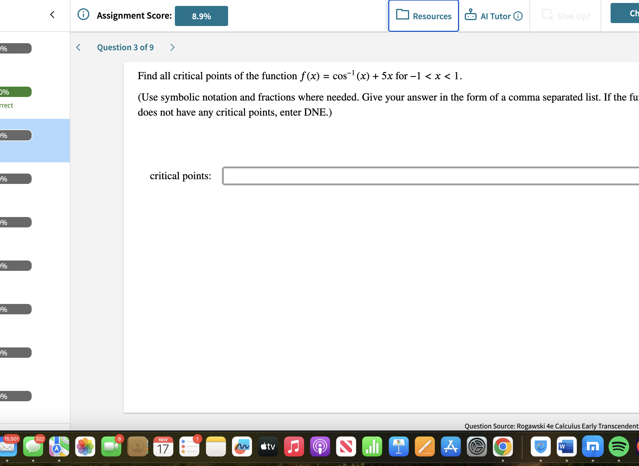 Solved Find all critical points of the function | Chegg.com