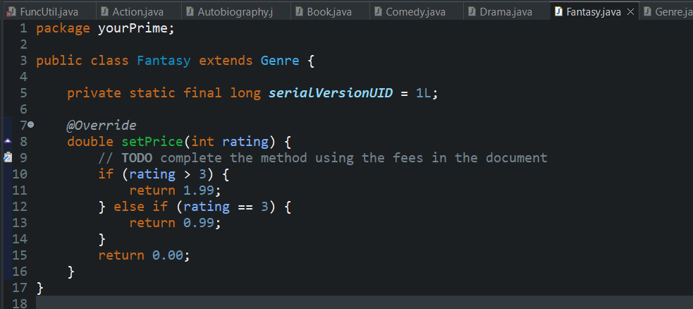 Solved Please fill in the TODOs in Java thank you kindly | Chegg.com