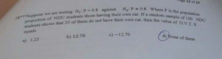 Solved zo-..surpose we are testing \\( H_{0}: | Chegg.com