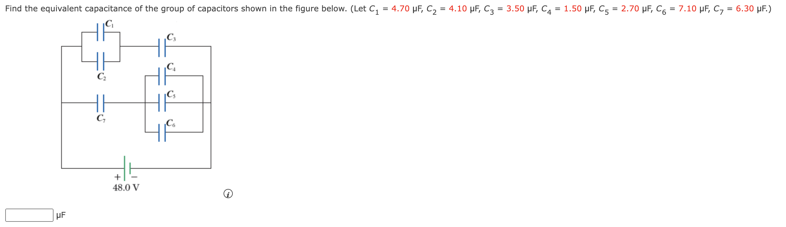 Solved our capacitors are connected as shown in the figure | Chegg.com