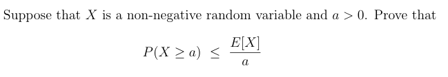 Solved Suppose that X is a non-negative random variable and | Chegg.com