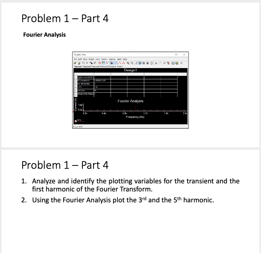 Solved Problem 1 - Part 1 1. Plotting the circuit of Figure | Chegg.com