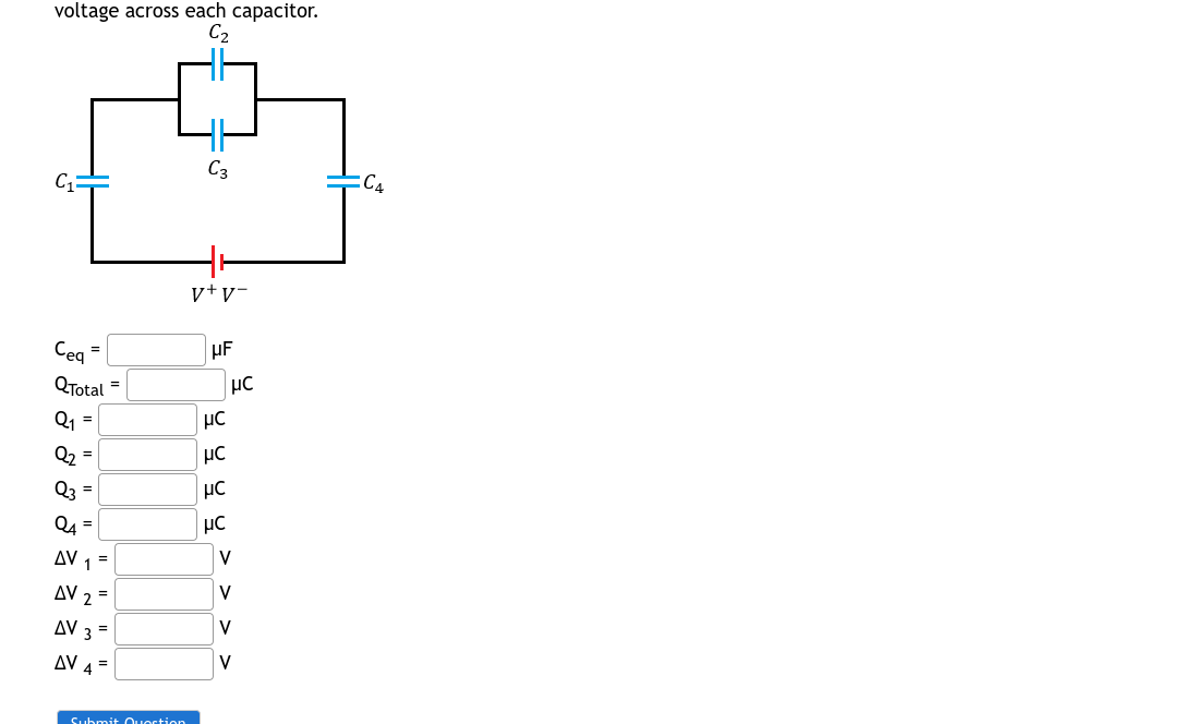Solved In the circuit diagram below, C1 = 12 pF, C2 = 9 uF, | Chegg.com