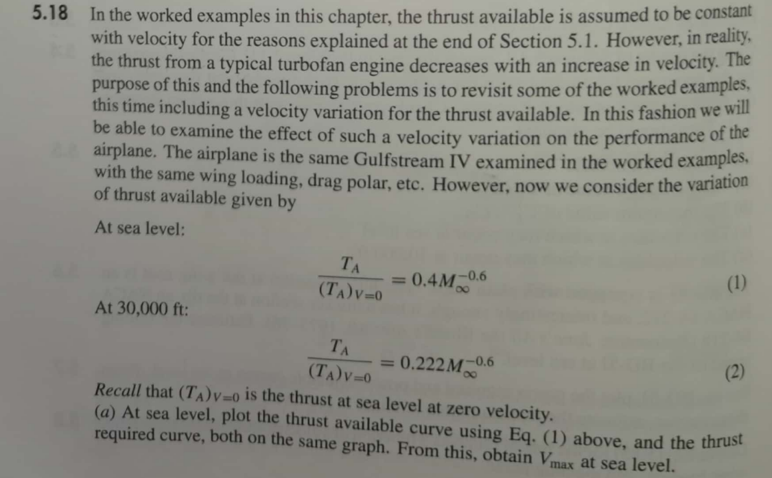 Solved 8 In the worked examples in this chapter, the thrust | Chegg.com