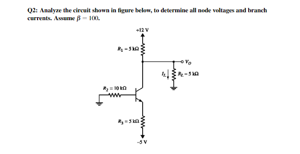 Solved ANALYZE THE CIRCUIT SHOWN IN THE FIGURE BELOW, TO | Chegg.com