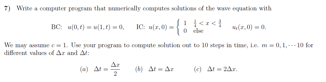 Solved BC:u(0,t)=u(1,t)=0,IC:u(x,0)={1041 | Chegg.com