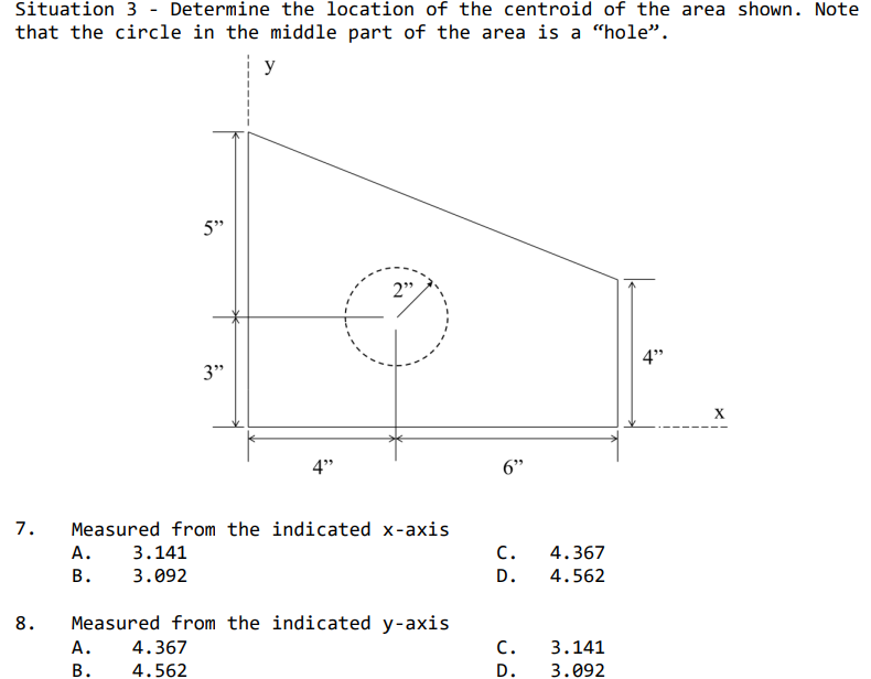 Solved Situation 3 - Determine the location of the centroid | Chegg.com