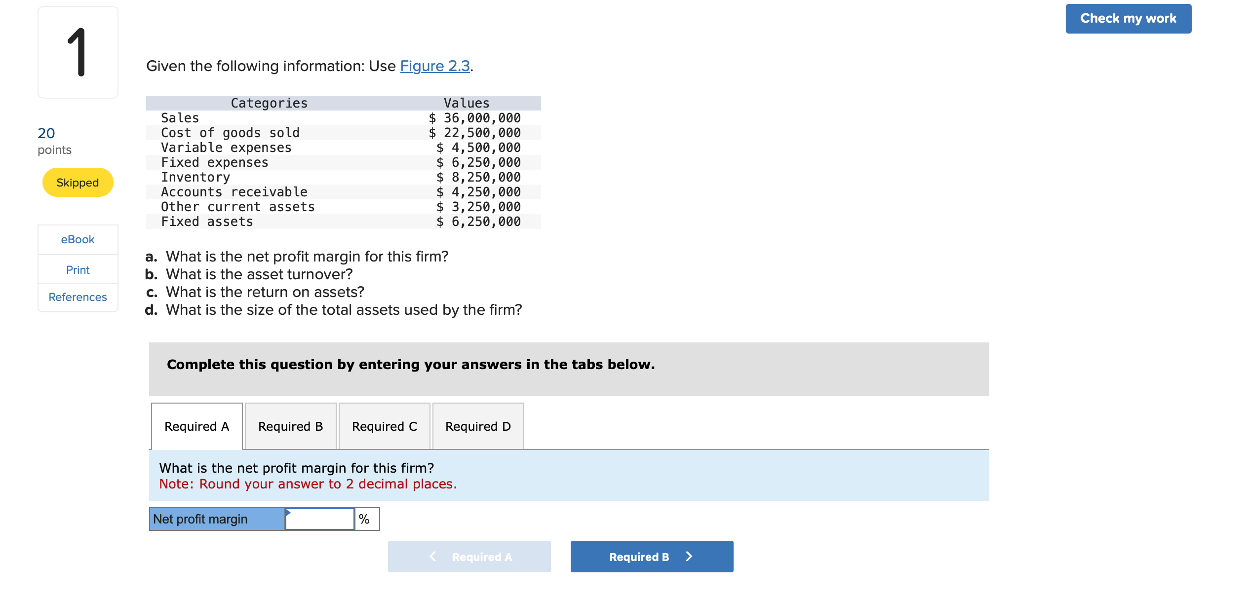 Solved Given the following information: Use Figure 2.3.a. | Chegg.com