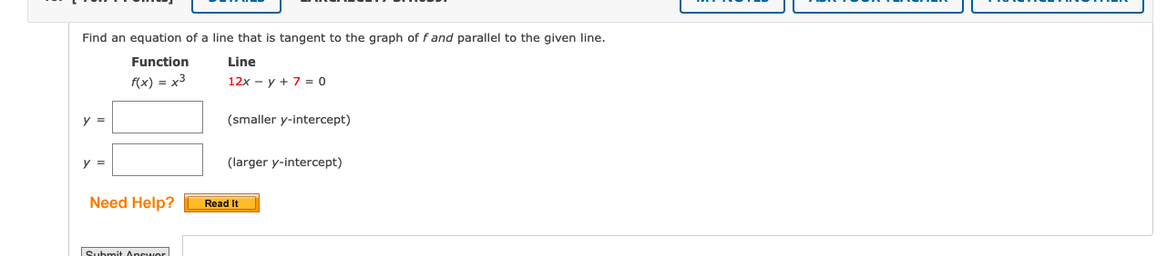 Solved Find an equation of a line that is tangent to the | Chegg.com