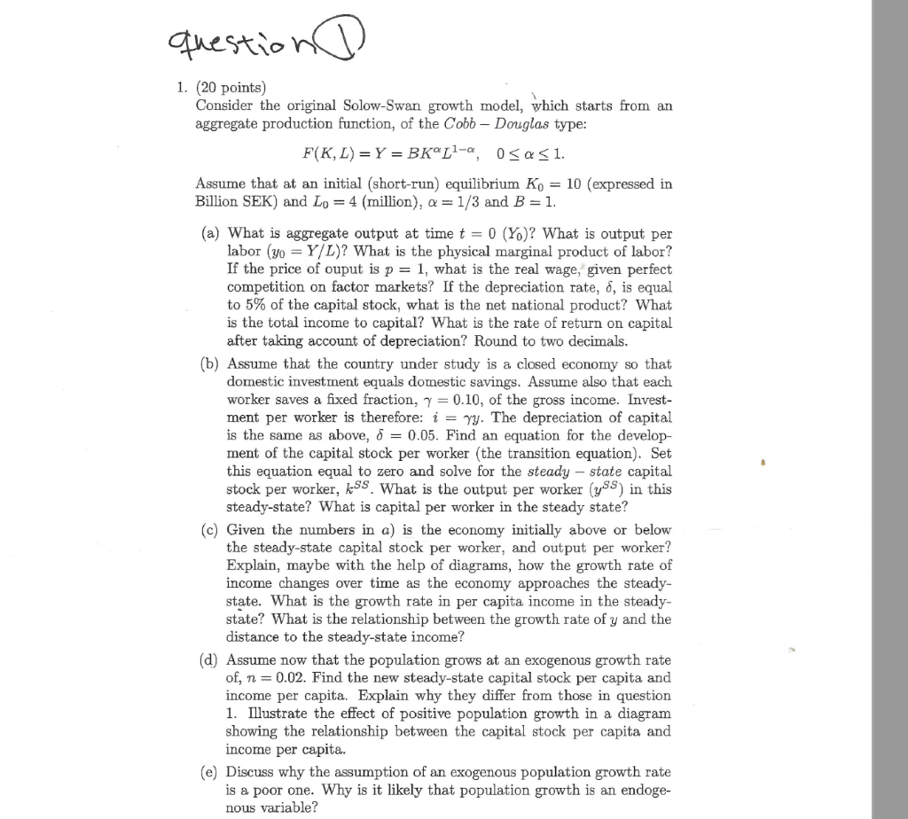 Solved Important: You have to present your solutions to the | Chegg.com