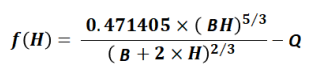 Solved The equation for finding the water head in an open | Chegg.com