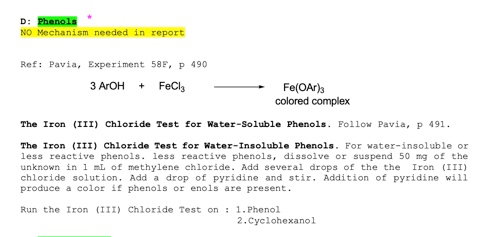 Solved What is the mechanism for the iron (III) chloride | Chegg.com