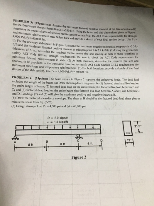 Solved a). Assume the maximum factored negative moment at | Chegg.com