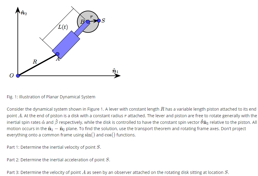 To find the solution, use the transport theorem and | Chegg.com