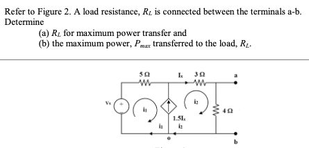 Solved Determine Refer to Figure 2. A load resistance, R is | Chegg.com