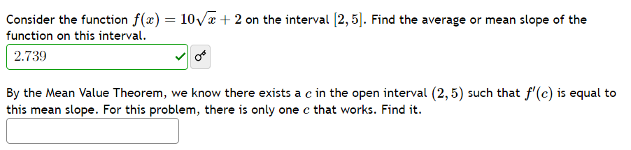 Solved Consider the function f ( x ) = 10 √ x + 2 on the | Chegg.com