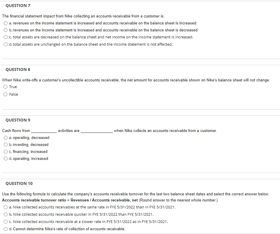 A(n) audit opinion was issued on Nike's financial | Chegg.com