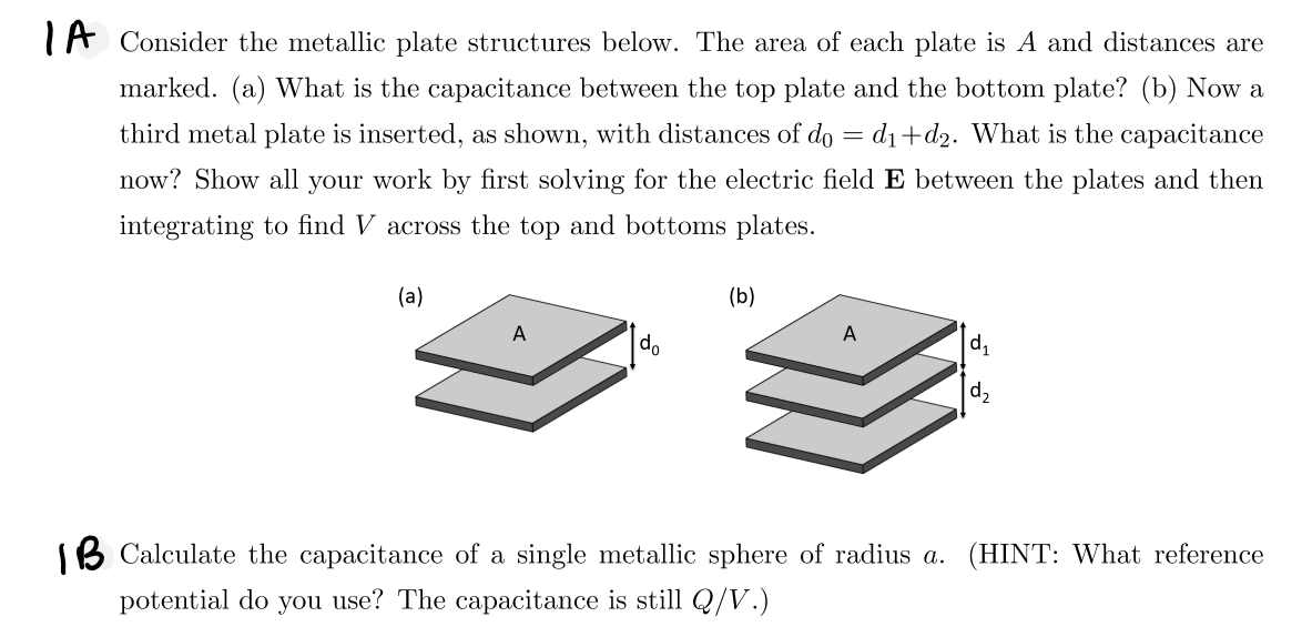 Solved IA Consider the metallic plate structures below. The | Chegg.com