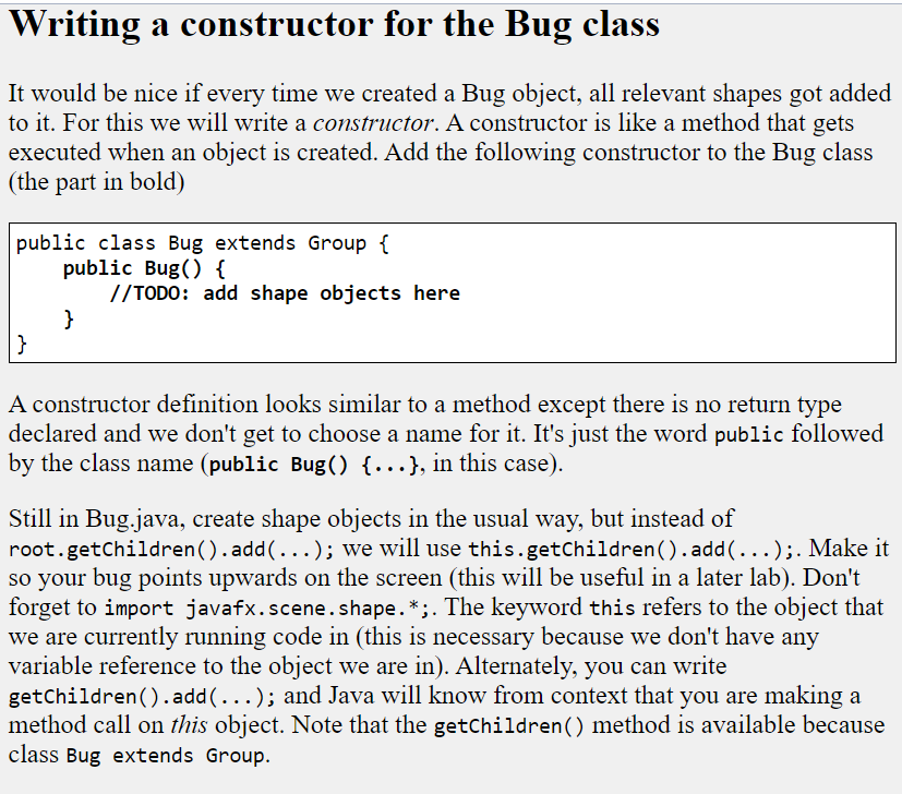 Lab 17: A "buggy" application - Part I (graphical | Chegg.com